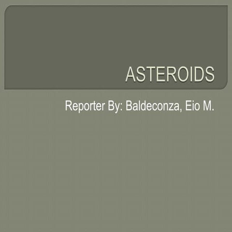 Asteroids | PPT