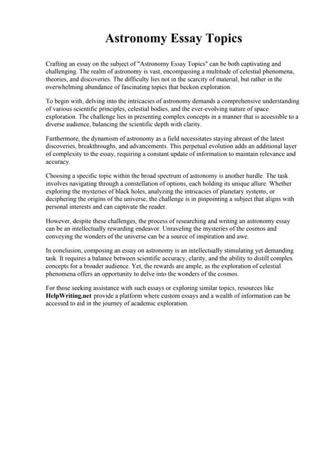 Space Travel Essay.pdf | Air Travel | Travel Type