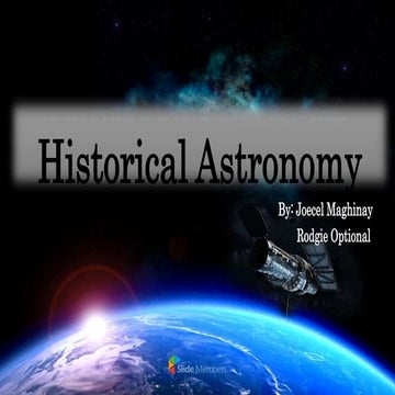 ASTRONOMY FOR TEACHERS(Historical ).pptx