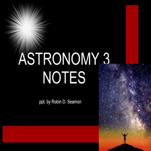 Astronomy notes3: Notes on our Solar System of 8 planets & other ...