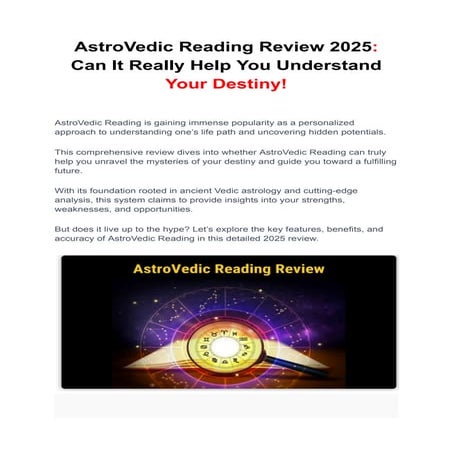 AstroVedic Reading Review 2025_ Can It Really Help You Understand Your ...