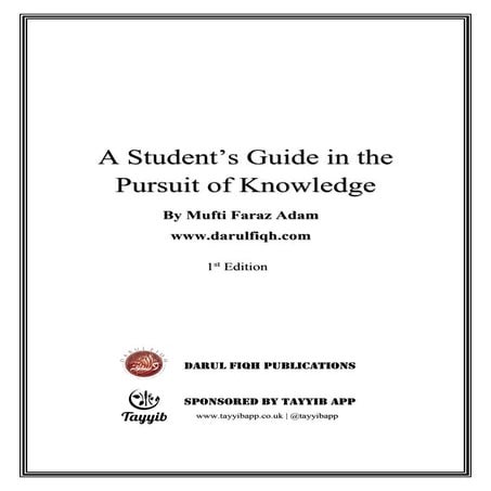 A student's guide in the pursuit of knowledge | PDF | Islam | Religion ...