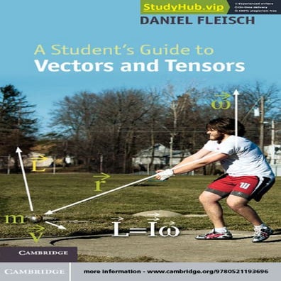 A Students Guide To Vectors And Tensors | PDF | Physics | Science