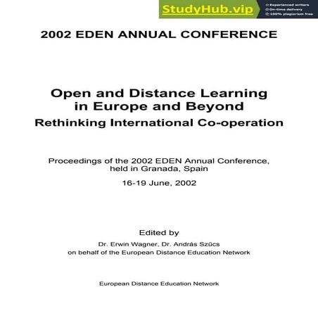 A STUDY-PROCESS BASED E-LEARNING SOLUTION COURSE ICT MANAGEMENT ...