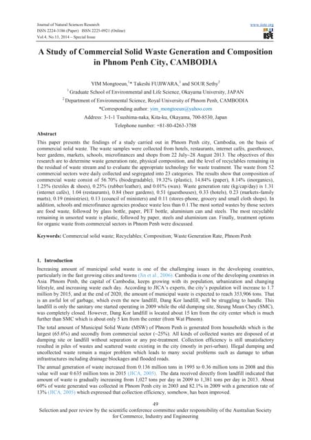 Municipal Solid Waste Management in Yangon | PDF