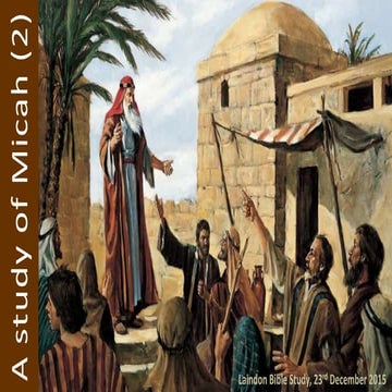 A study of Micah (2 of 2) | PPT