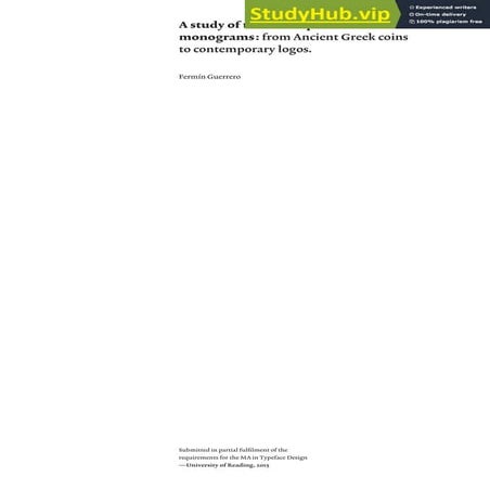 A Study Of The Development Of Monograms From Ancient Greek Coins To ...