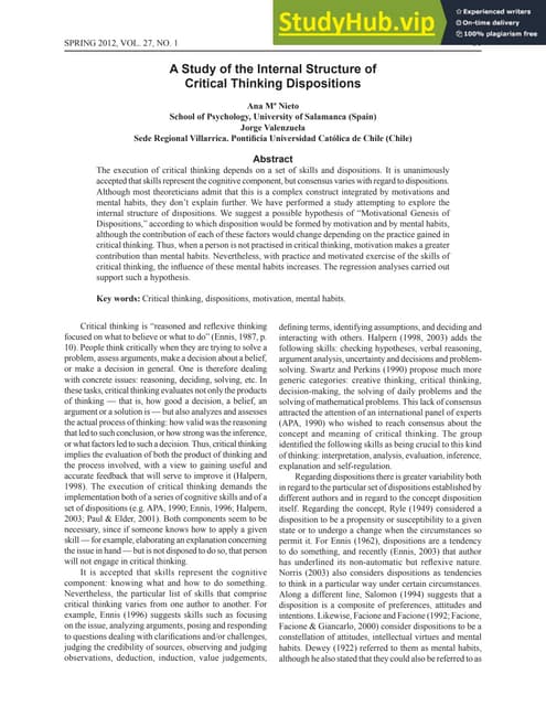 Day 4_Session I_Critical Thinking | PDF