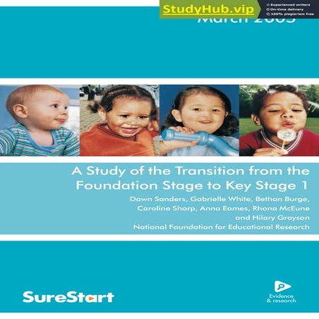 A Study Of The Transition From The Foundation Stage To Key Stage 1 ...