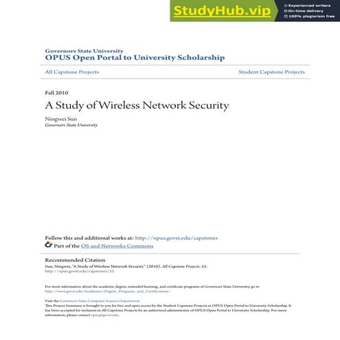 A Study Of Wireless Network Security | PDF