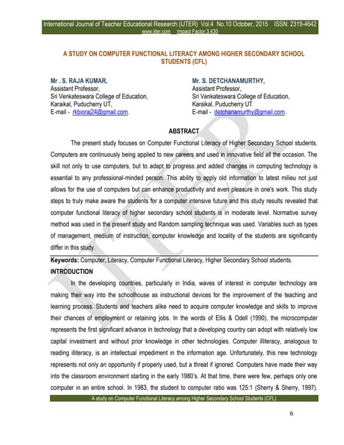 Introduction to computer literacy | PPT