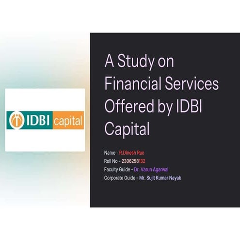 A Study on Financial Services Offered By IDBI Capital.pdf