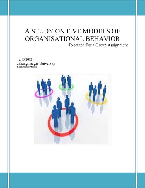 Models of Organisational Behaviour | PDF