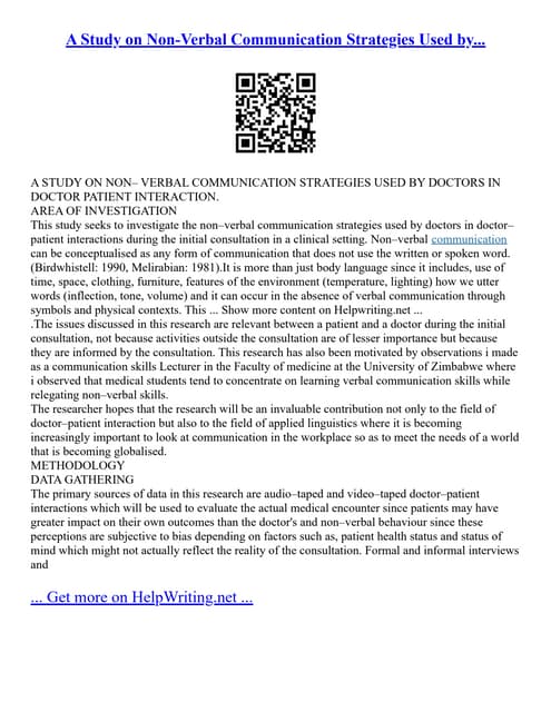 NonNonverbal Communication Pathways - Paralinguistics and Proxemics | PPTX