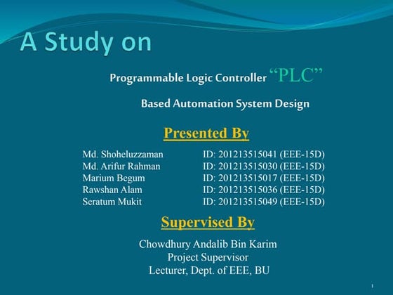 programable logic control using ladder logic | PPT