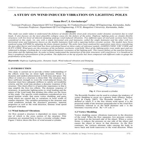 A study on wind induced vibration on lighting poles | PDF