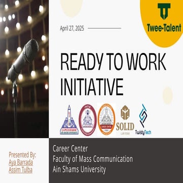 Ready To Work - Career Skills - MassComm ASU 27Apr25 | PDF