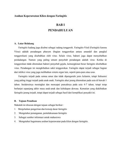 Lp faringitis | DOCX