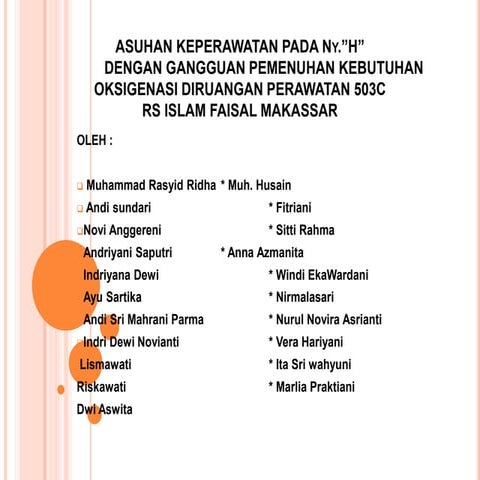 Asuhan keperawatan pada ny | PPTX