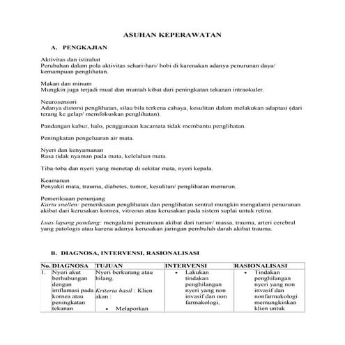 Asuhan keperawatan trauma mata | DOCX