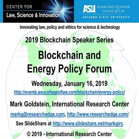 Blockchain use cases in energy sector | PPTX