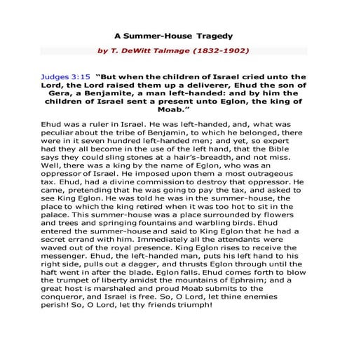 A summer house tragedy | DOCX