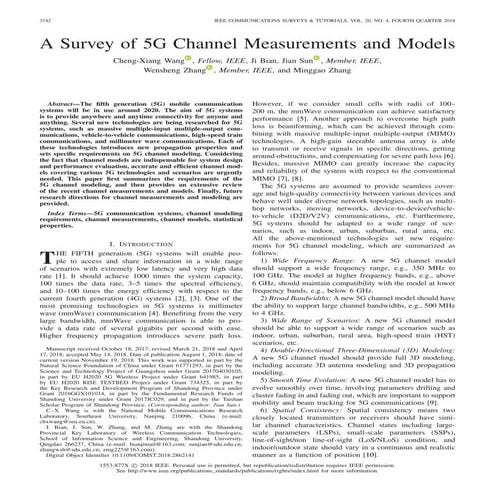 A Survey of 5G Channel Measurements and Models.pdf | Computer ...