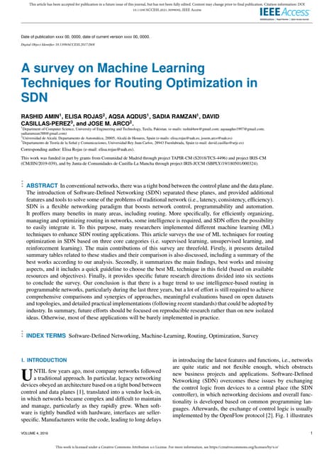 Implementing Machine Learning Algorithms For Predictive Network