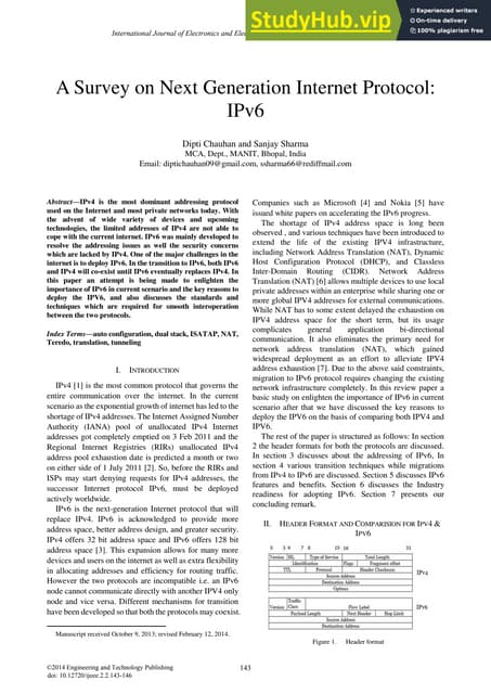 Ipv 4 and ipv6 | PPT