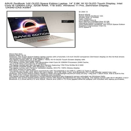 Asus Laptop | PDF | Laptops | Computing