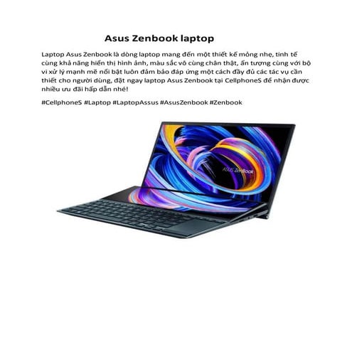 Asus Zenbook laptop | DOCX