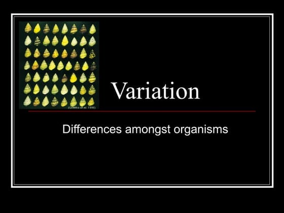Genetic variation vs environmental variation | PPTX | Genetics | Science