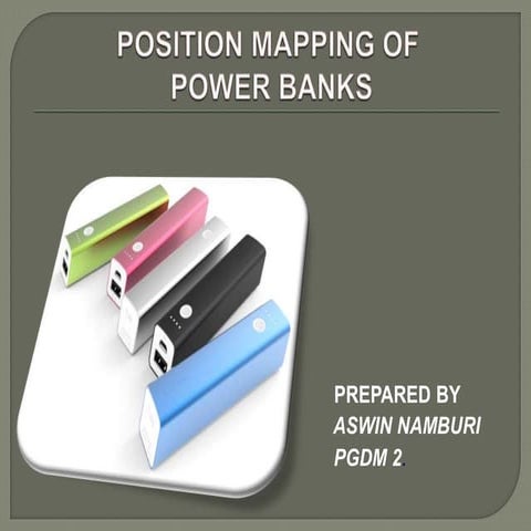 Positioning map for Power banks | PPTX | Home Utilities | Personal Finance