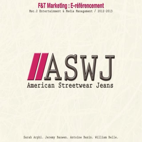 F&T Marketing Case: ASWJ Project | PPT