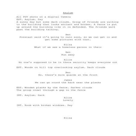 Asylum script | DOCX