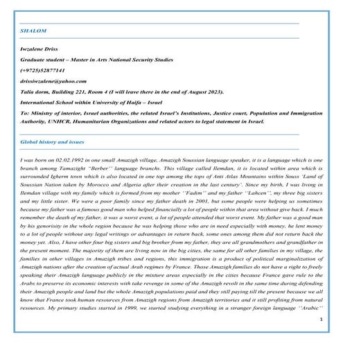 Refugee Status Determination (RSD) - PIBA | PDF