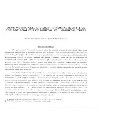 Asymmetric Cell Division | PDF