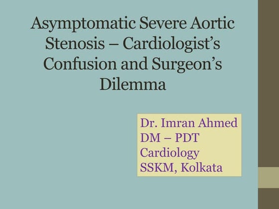 Aortic stenosis Difficult Subgroups.pptx