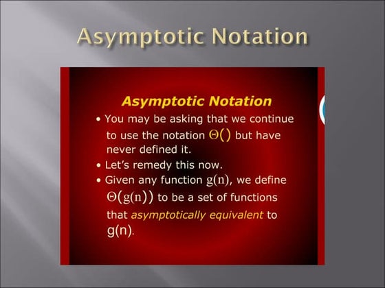 Asymptotic Notation | PPTX