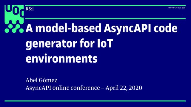 A Modeling Editor And Code Generator For Asyncapi Ppt 1859