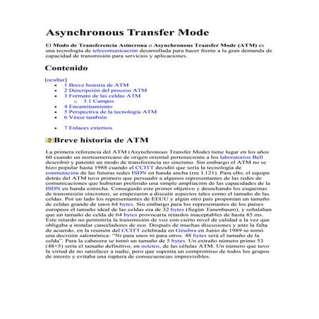 ATM (Asynchronous Transfer Mode) | PPTX