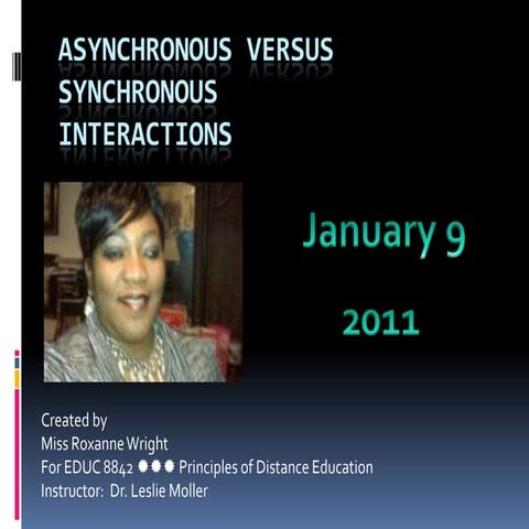 Asynchronous versus synchronous storyboard | PPT