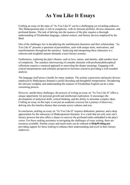 The Glass Essay Analysis | PDF