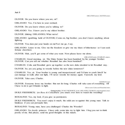 As you like it the cut | DOCX