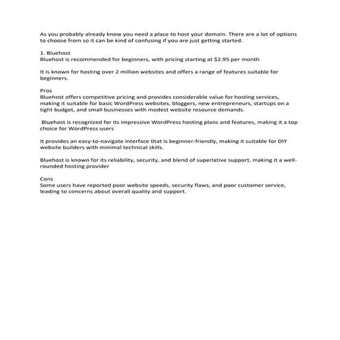 Best Web Hosting for Wordpress | PDF | Web Hosting | Internet