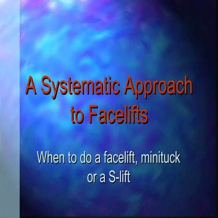 Superficial Musculo Aponeurotic System(SMAS) | PPTX