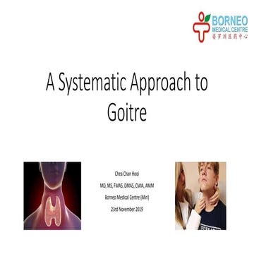 A Systematic Approach to Goitre | PPTX