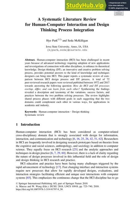 A Conceptual Model For HCI Design Cases | PDF