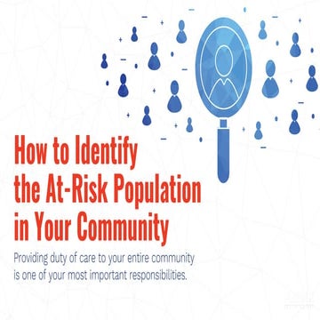 How to Identify the At-Risk Population in Your Community | PDF