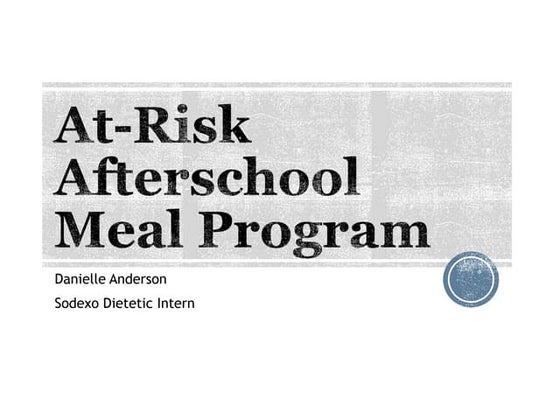 Florida's Afterschool Nutrition Program (09-2011) | PPT | Daycare and ...
